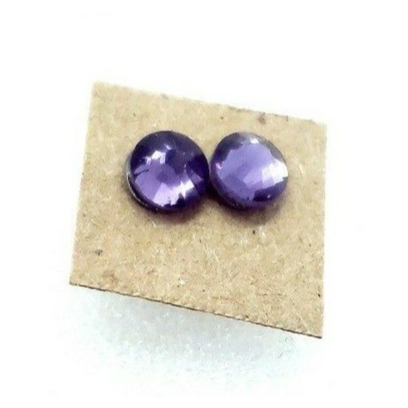 Handmade | Jewelry | Purple Stud Earrings | Poshmark